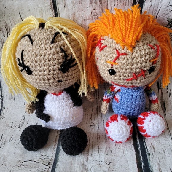 Hand Crafted | Toys | Crochet Tiffany Chucky Amigurumi Doll Set | Poshmark